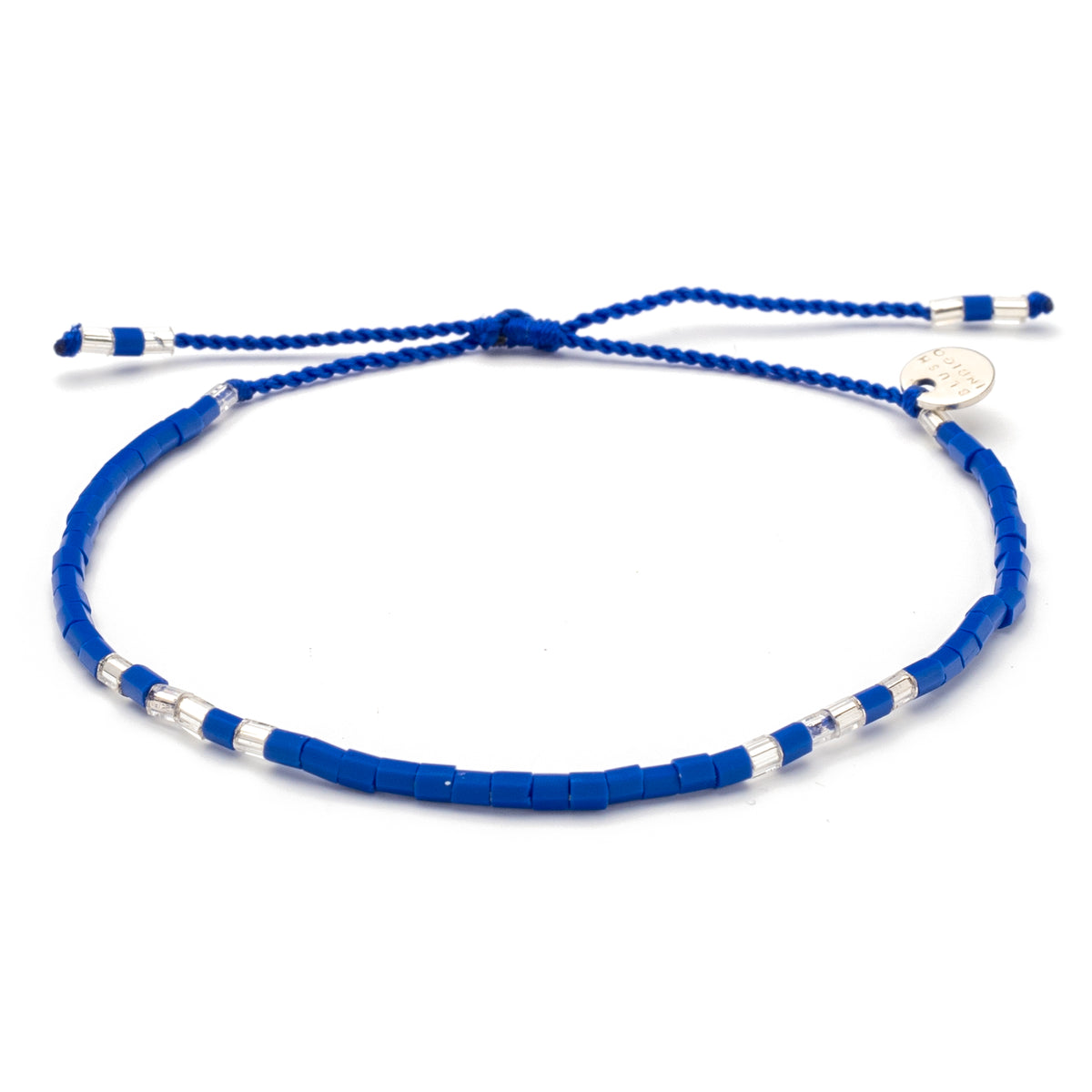 Armband Sweet String - Frosted Indigo silber – Blush Indigo Jewellery